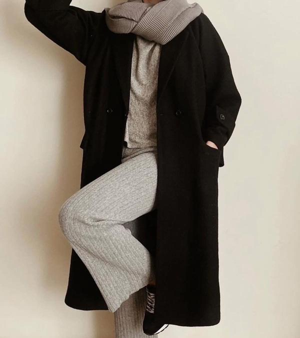 استایل دارک تو زمستون خوراکه اصن این مدل پالتو رنگ مشکی زنانه هارو بپوش ...