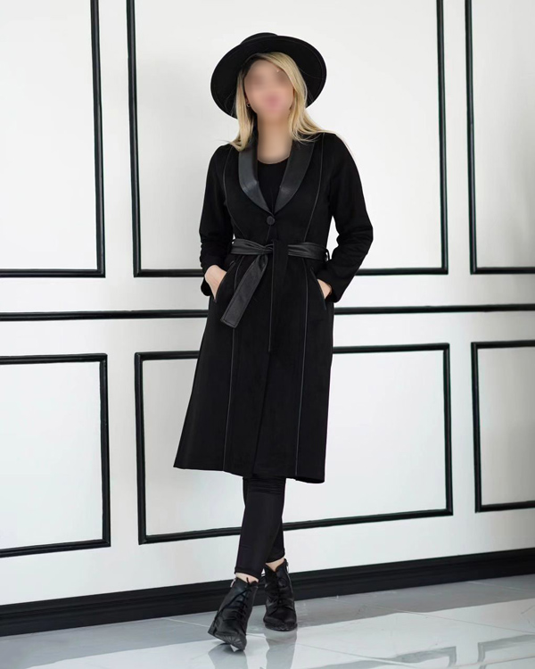 استایل دارک تو زمستون خوراکه اصن این مدل پالتو رنگ مشکی زنانه هارو بپوش ...