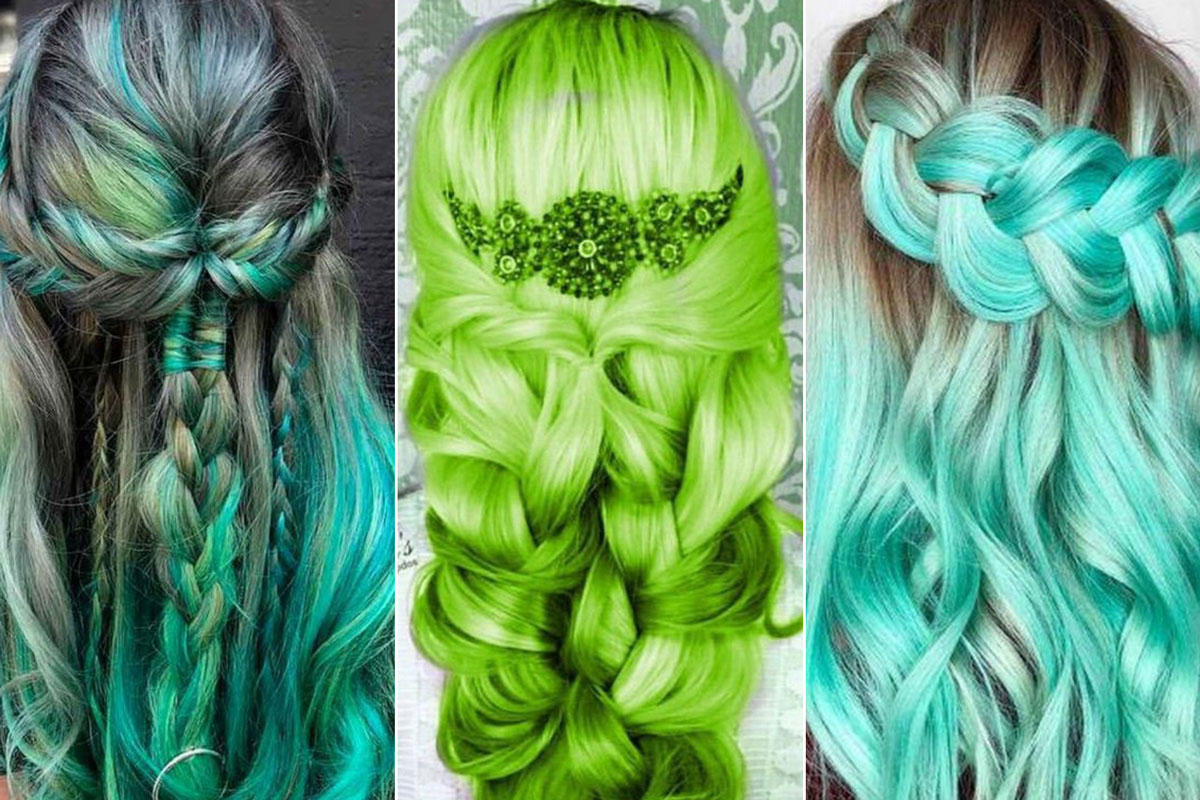 ۴۰ مدل از زیباترین مدل‌های رنگ موی سبز نعنائی ؛ خلاقانه و جذاب برای ...