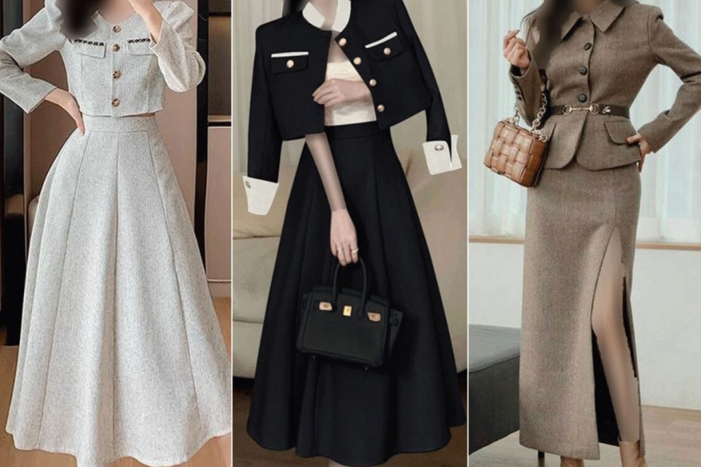 زیباترین مدل های کت کراپ و دامن بلند زنانه ؛ شیکی و لوکسی خود را افزایش ...