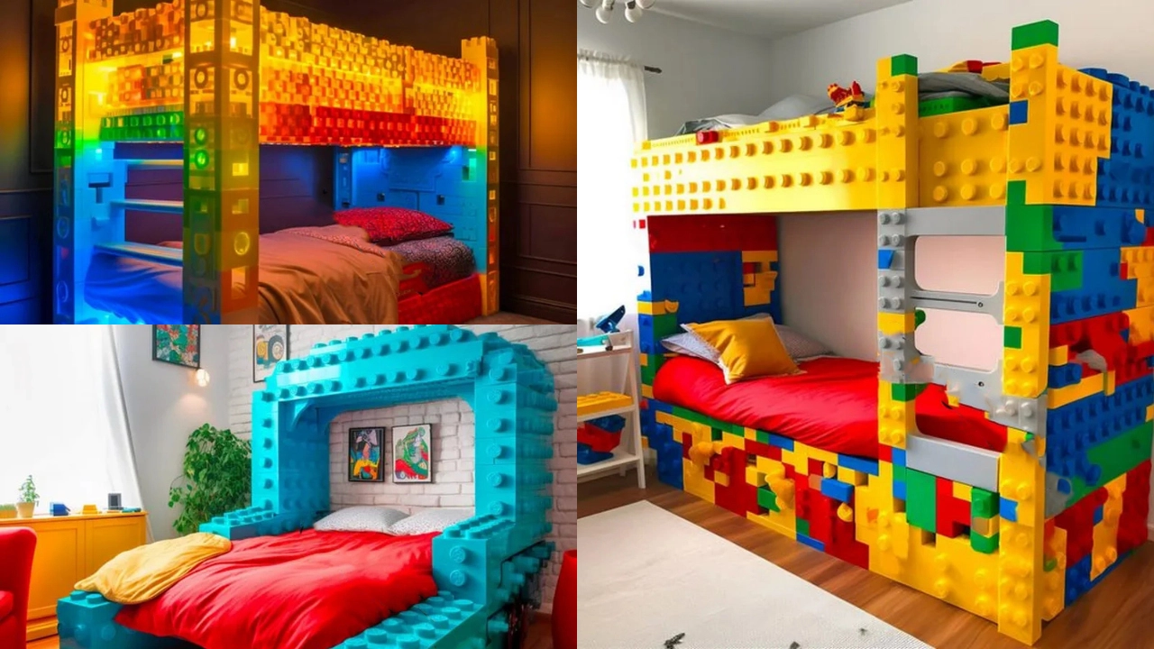 تخت خواب های دوطبقه لگو / اینارو بچه ات ببینه دیگه از اتاقش بیرون نمیاد ...