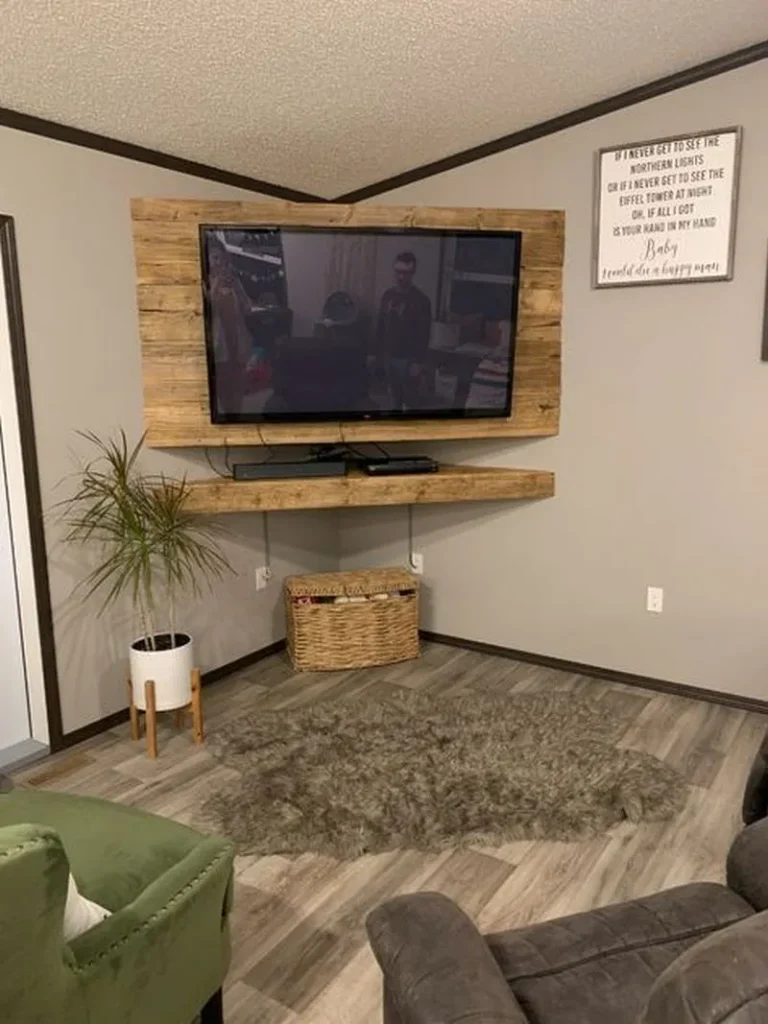 میخوای به گوشه‌ی خونت جذابیت ببخشی؟ این مدل میز های تلویزیون کنج دیوار ...