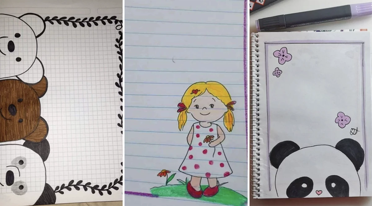 بهترین ایده‌ها برای تزیین دفتر مشق و املا دخترانه با رنگ‌های جذاب - ماگرتا