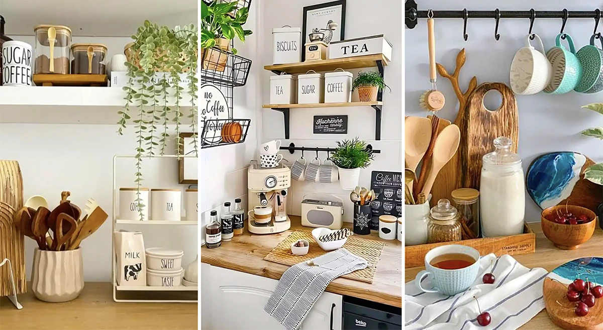 ایده‌های جذاب برای دیزاین کانترآشپزخانه با وسایل فانتزی و مدرن - ماگرتا