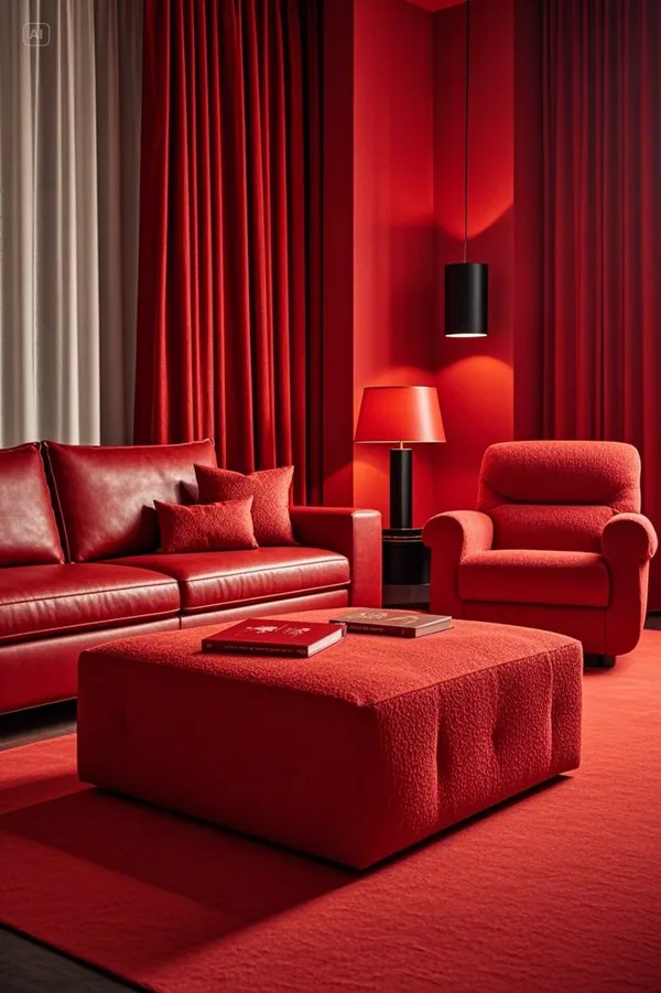 ۲۳ مدل دکور خانه با تم قرمز: ایده‌های مدرن تا سبک‌های کلاسیک - ماگرتا