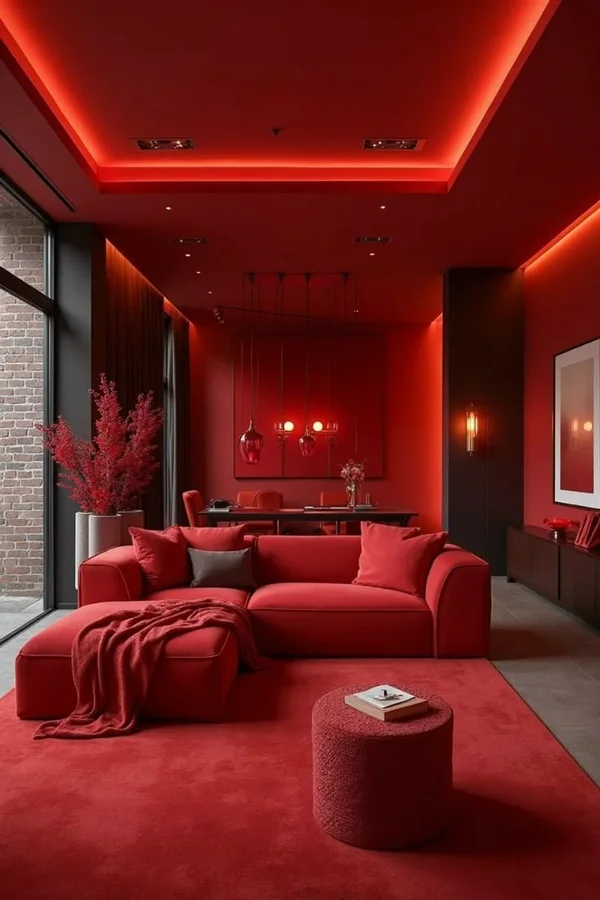 ۲۳ مدل دکور خانه با تم قرمز: ایده‌های مدرن تا سبک‌های کلاسیک - ماگرتا