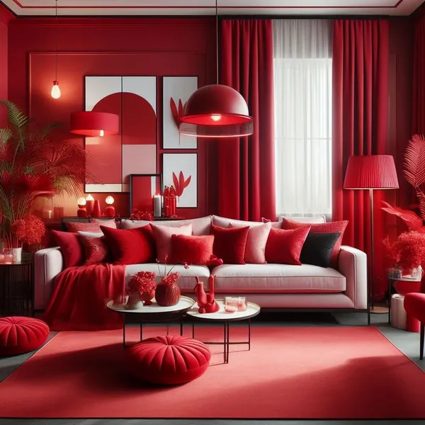 ۲۳ مدل دکور خانه با تم قرمز: ایده‌های مدرن تا سبک‌های کلاسیک - ماگرتا