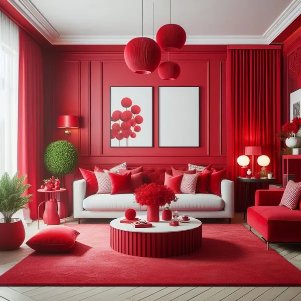 ۲۳ مدل دکور خانه با تم قرمز: ایده‌های مدرن تا سبک‌های کلاسیک - ماگرتا