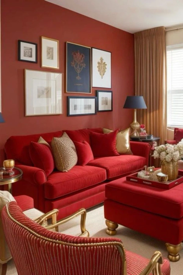 ۲۳ مدل دکور خانه با تم قرمز: ایده‌های مدرن تا سبک‌های کلاسیک - ماگرتا