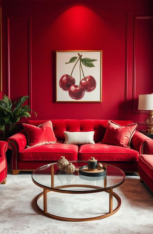 ۲۳ مدل دکور خانه با تم قرمز: ایده‌های مدرن تا سبک‌های کلاسیک - ماگرتا