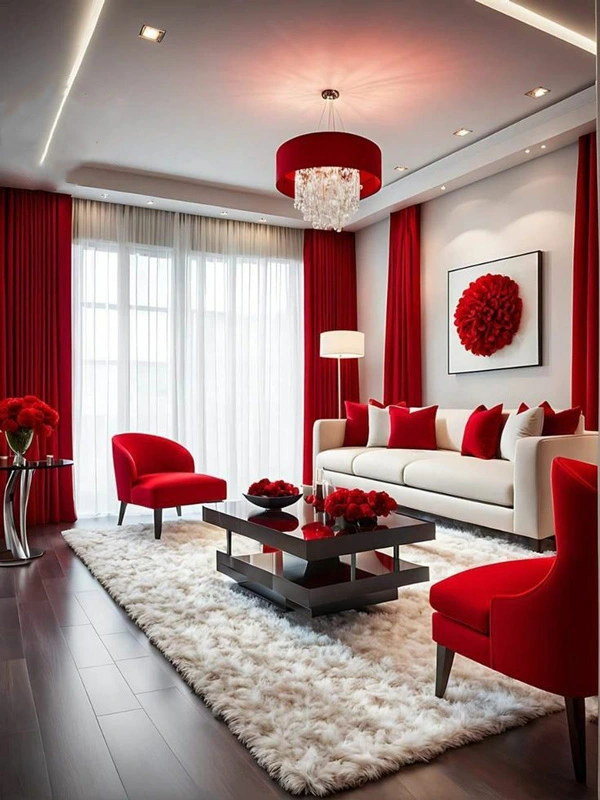 ۲۳ مدل دکور خانه با تم قرمز: ایده‌های مدرن تا سبک‌های کلاسیک - ماگرتا