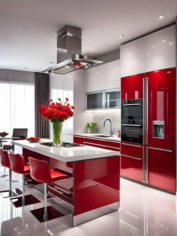 ۲۳ مدل دکور خانه با تم قرمز: ایده‌های مدرن تا سبک‌های کلاسیک - ماگرتا