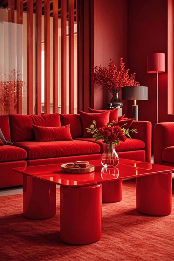 ۲۳ مدل دکور خانه با تم قرمز: ایده‌های مدرن تا سبک‌های کلاسیک - ماگرتا