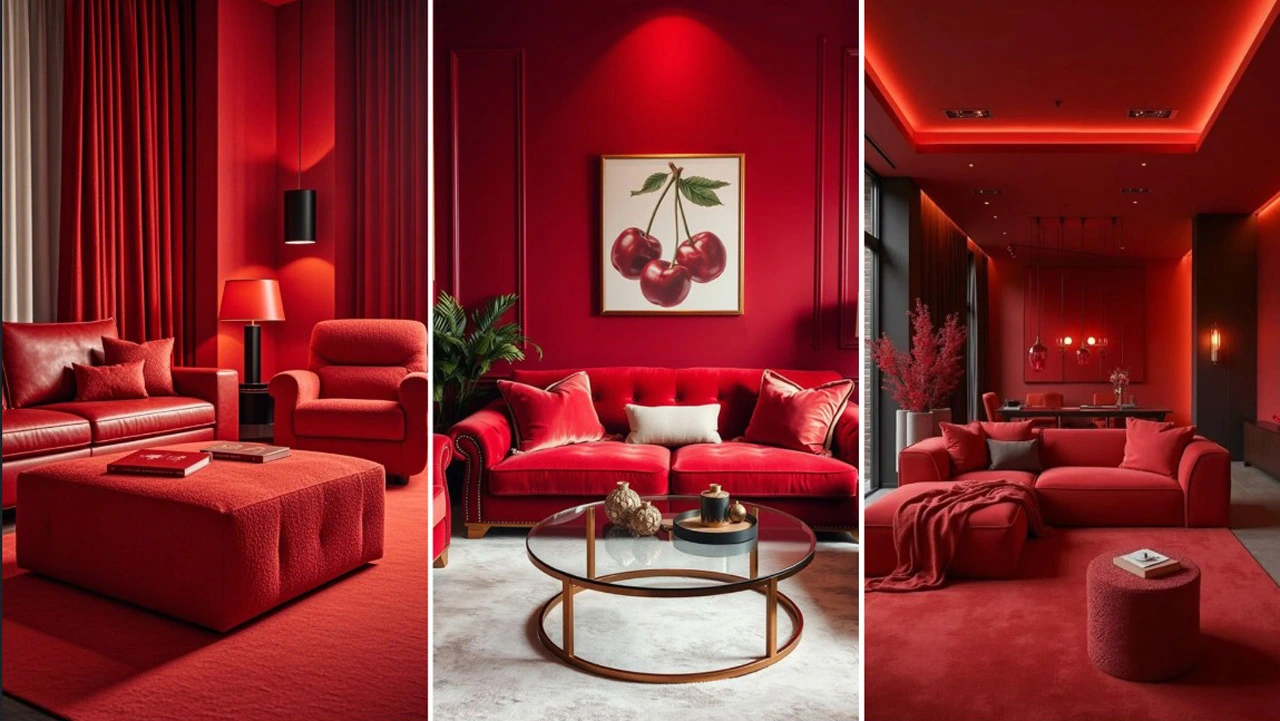 ۲۳ مدل دکور خانه با تم قرمز: ایده‌های مدرن تا سبک‌های کلاسیک - ماگرتا