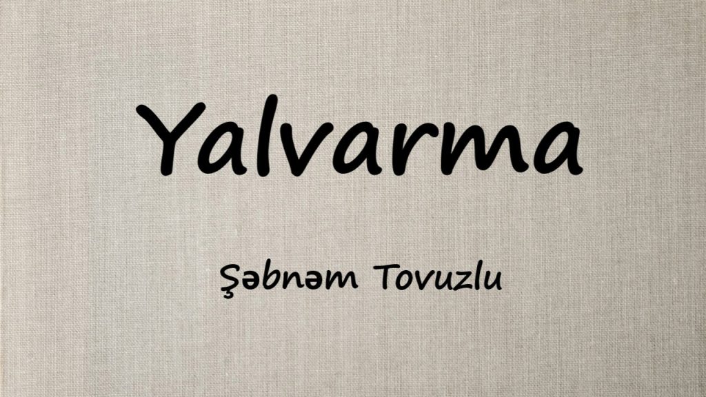 متن و ترجمه آهنگ Yalvarma از Şəbnəm Tovuzlu - ماگرتا